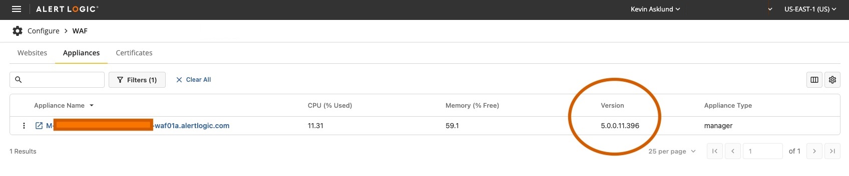 Determine Your Waf Version Alert Logic Support Center