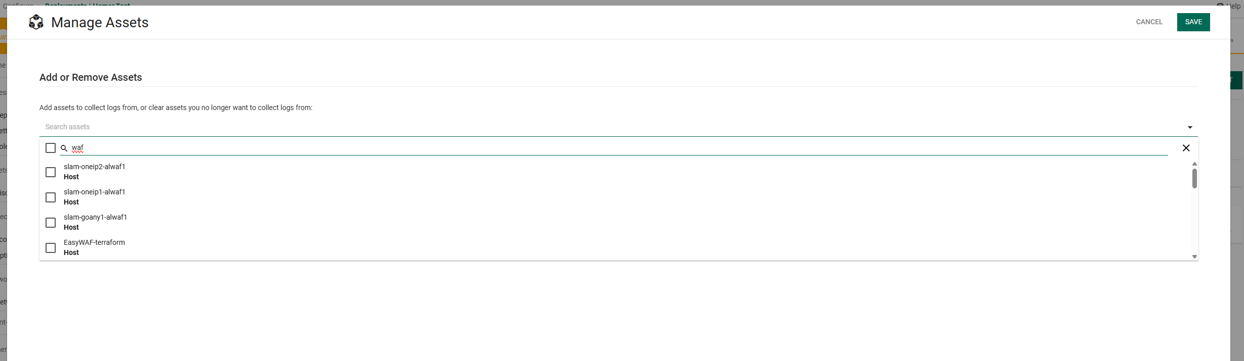 10/16/2025: Enhancement - Host Selection for Application Logs – Alert Logic Support Center